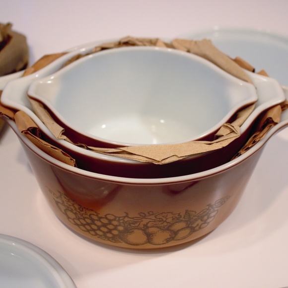 Pyrex | Kitchen | Vintage Pyrex Set Of 3 Casseroles New In Box | Poshmark